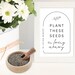 Printable Seed Packet Favor Sign, Celebration of Life Funeral Gift ...