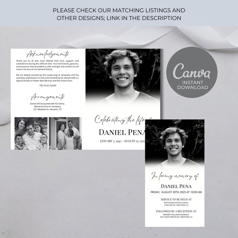 Funeral Slideshow Template, Long Celebration of Life Powerpoint Slide ...