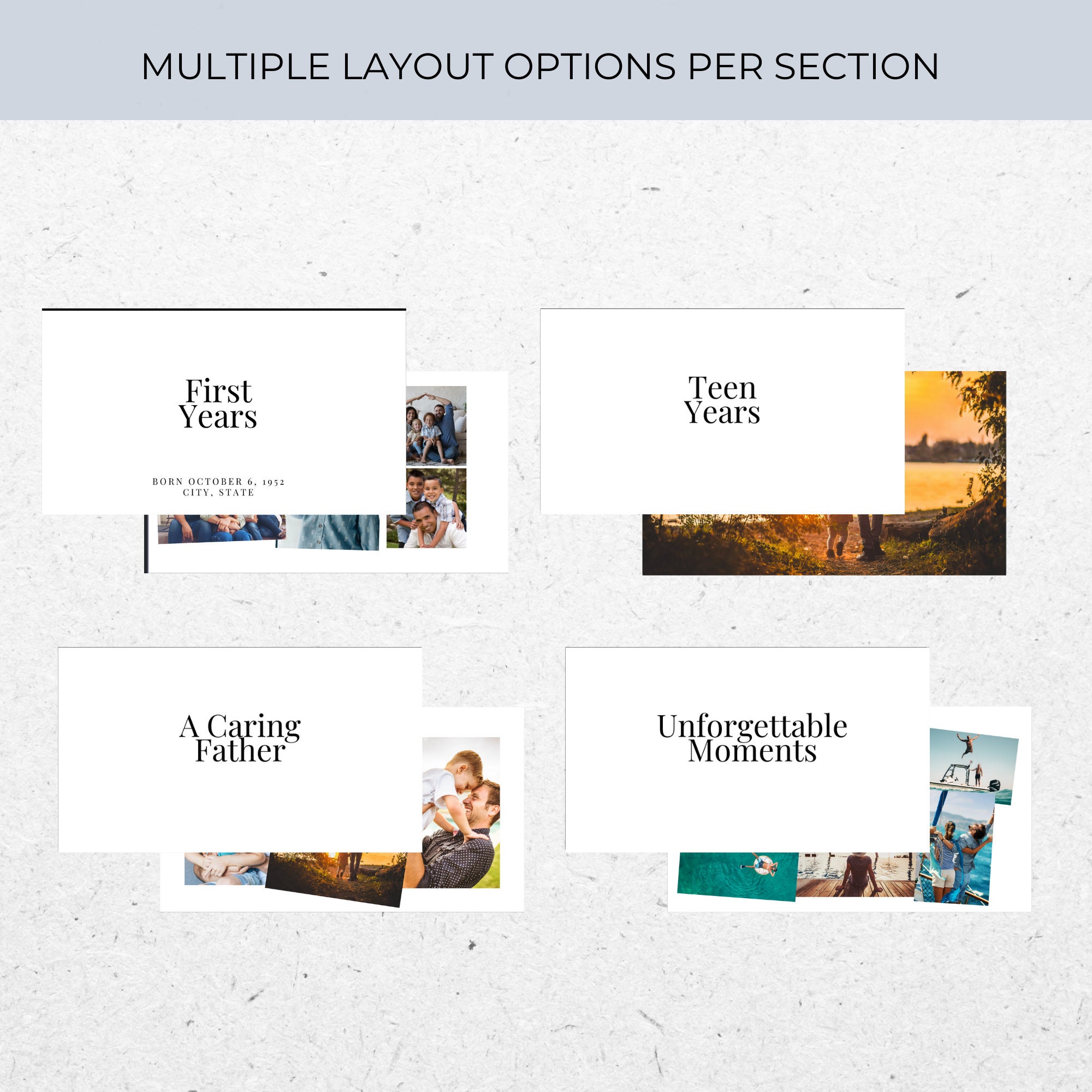 Funeral Slideshow Template, Long Celebration of Life Powerpoint Slide ...