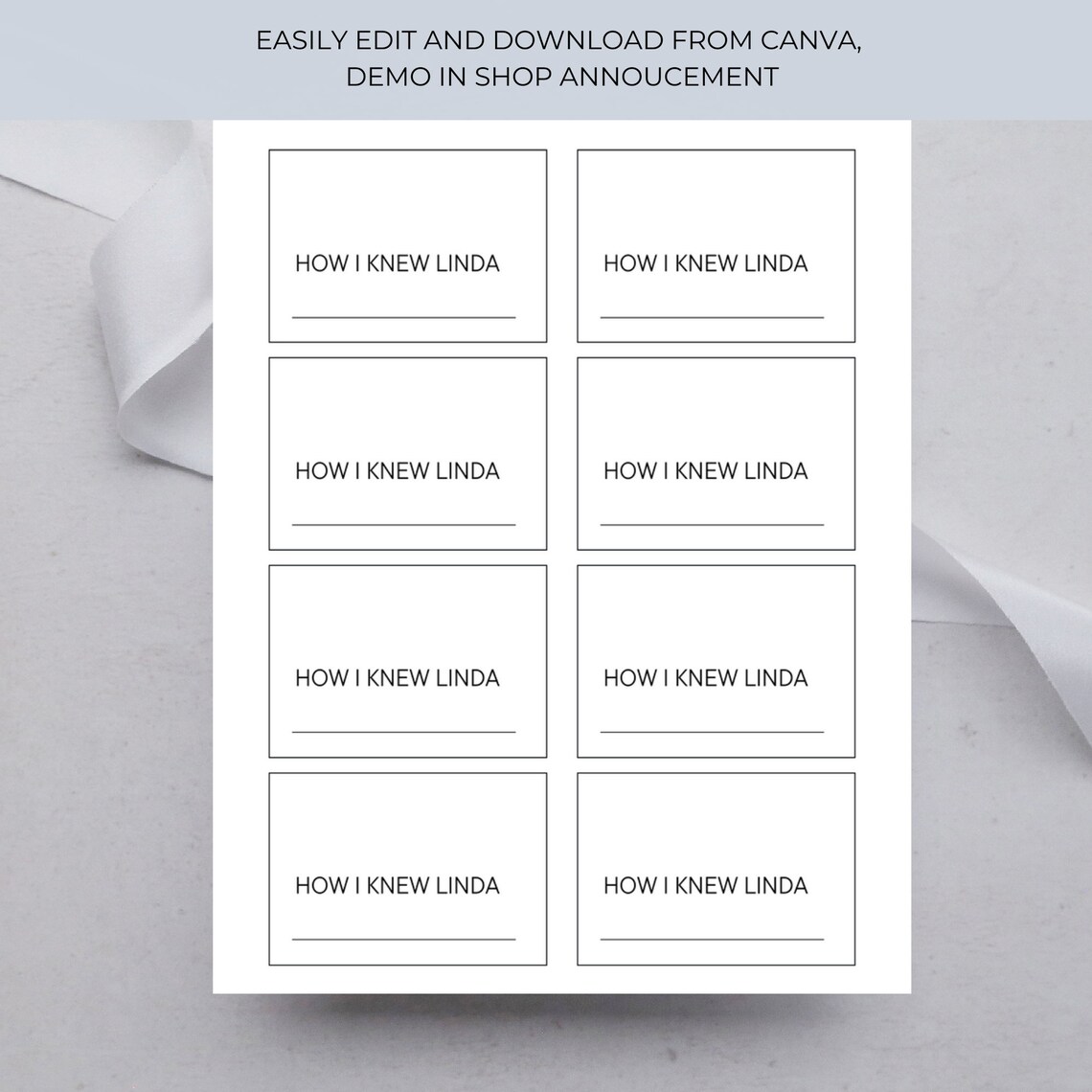 Funeral Name Tags, Celebration of Life Personalized Name Badge ...