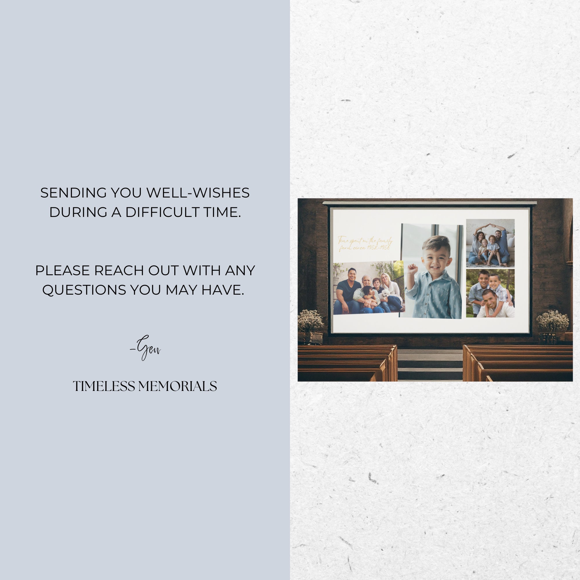 Funeral Slideshow Template, Long Celebration of Life Powerpoint Slide ...