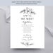 Memorial Table Sign Template, Printable Memorial Service Sign, in ...