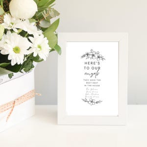 Wedding Memorial Table Sign, in Loving Memory Printable Sign, Digital ...