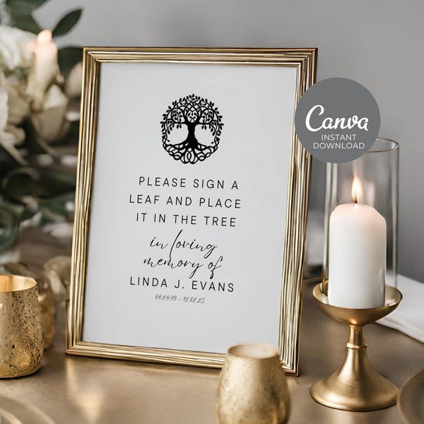 Memorial Tree Tag - Etsy