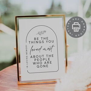 Printable Sympathy Card, in Loving Memory Quote, Bereavement Print ...