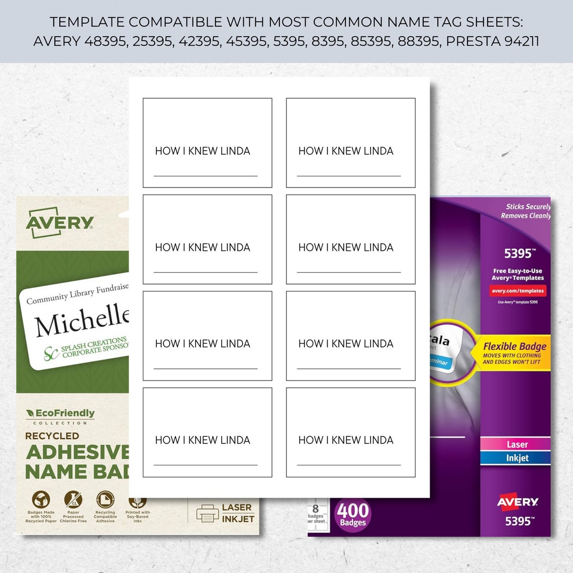 Funeral Name Tags, Celebration of Life Personalized Name Badge ...