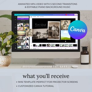 Funeral Slideshow Template, Minimalist Memorial Video, Celebration of ...