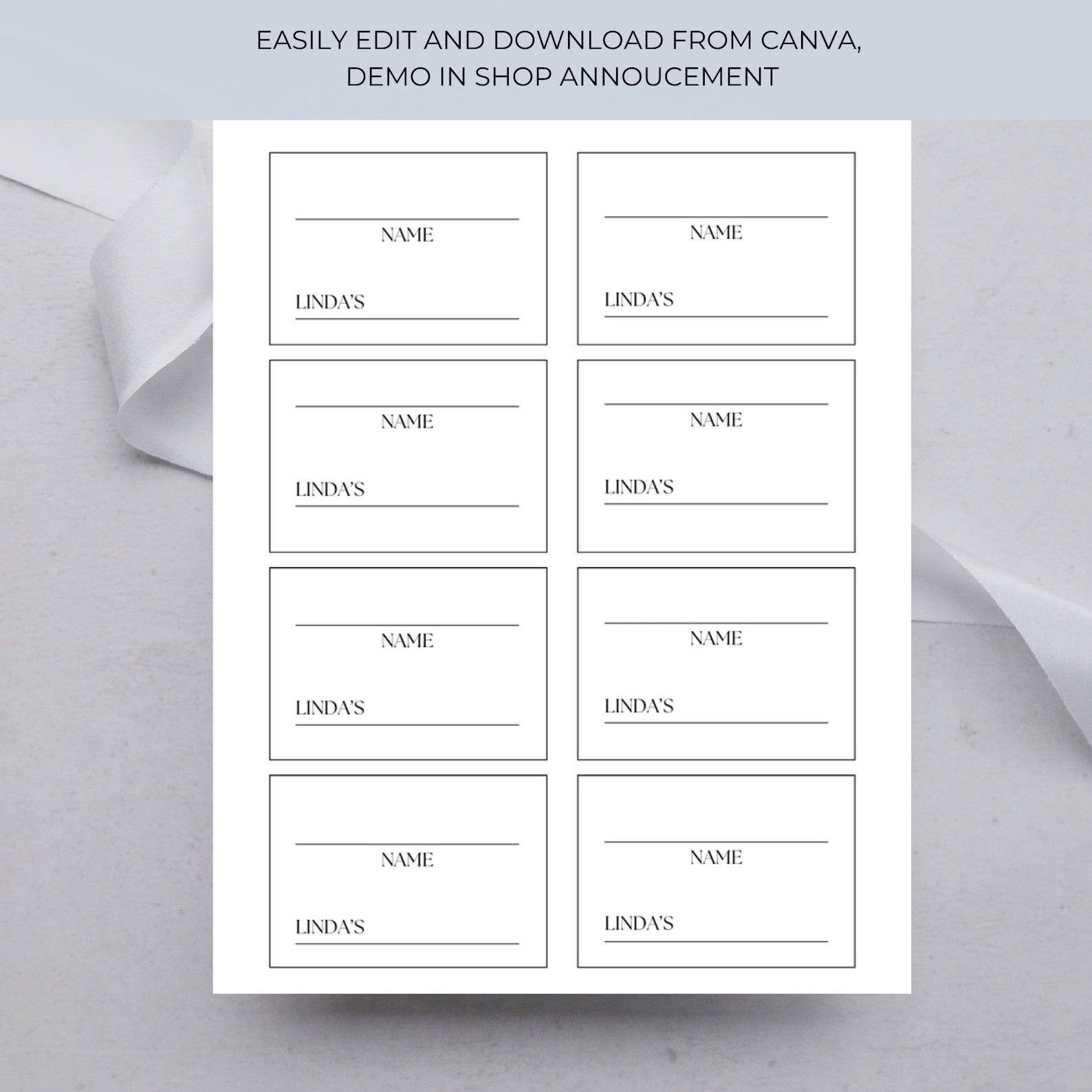 Funeral Name Tags, Celebration of Life Personalized Name Badge ...