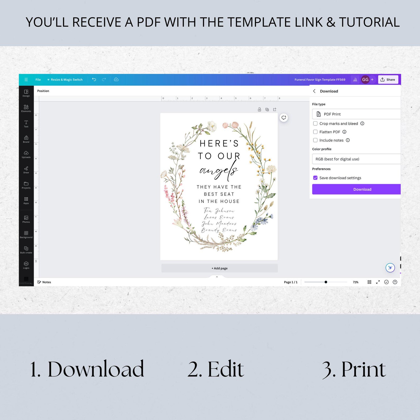 Wedding Memorial Table Sign, in Loving Memory Sign, Celebration of Life ...