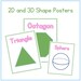 Grandmillenial Classroom Shape Posters, Printable, 2D, 3D - Etsy