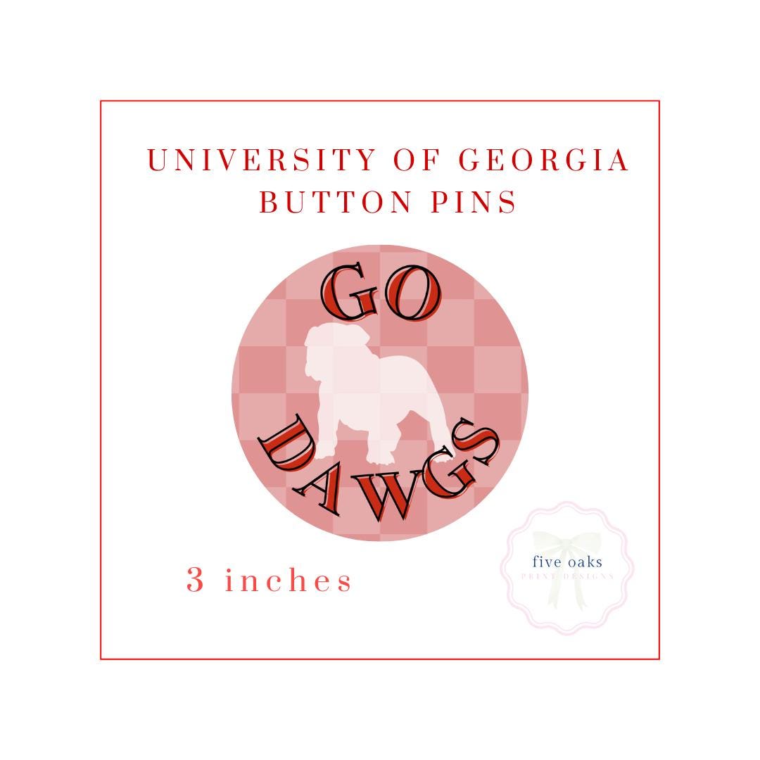 Button Pin - 3" Button - Game Day Button - College Button - Custom ...