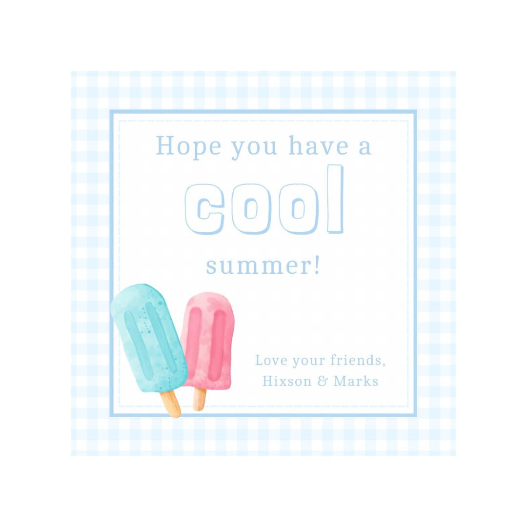 Summer Gift Tag End of Year Printable Digital Download Popsicle - Etsy ...