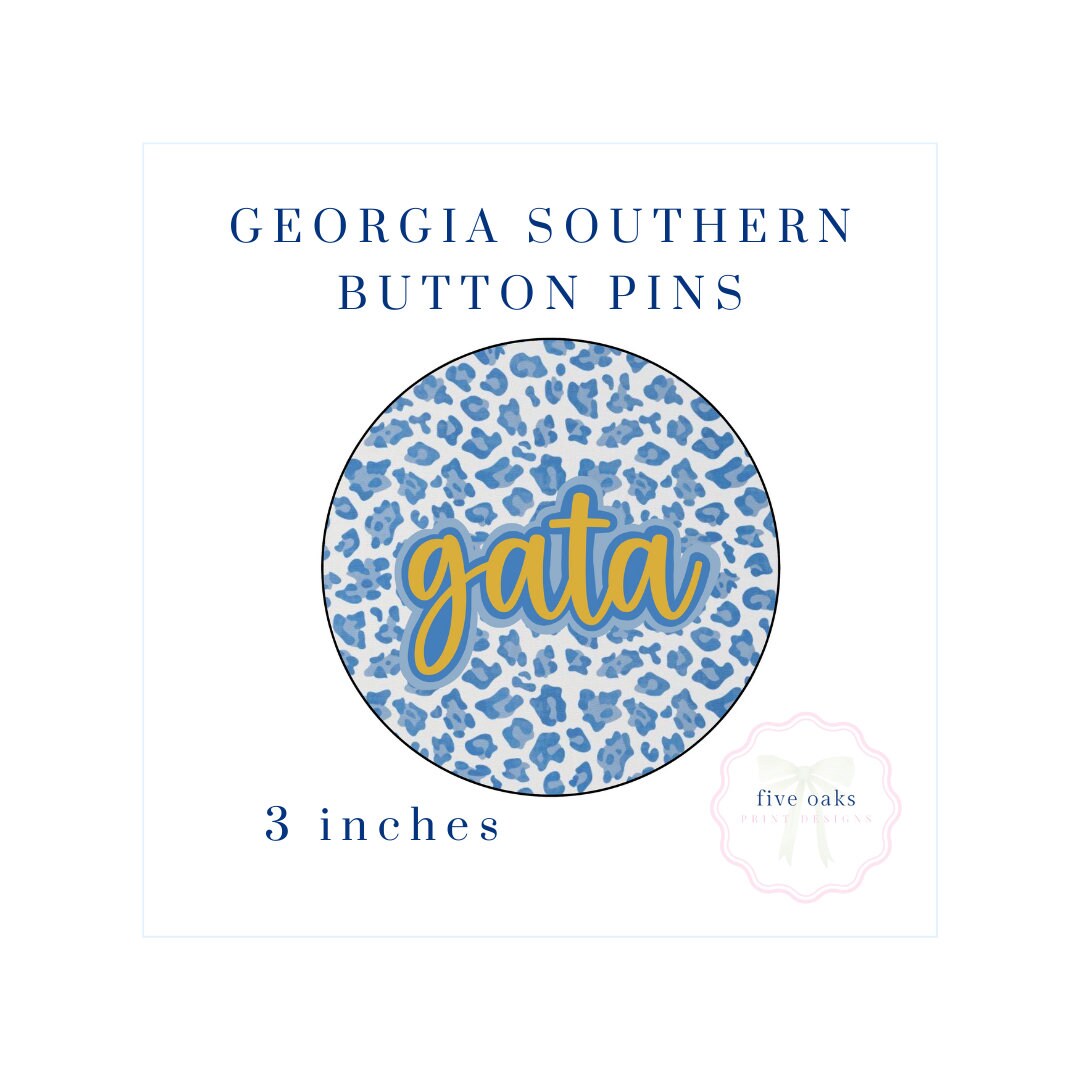 Button Pin - 3" Button - Game Day Button - College Button - Custom ...