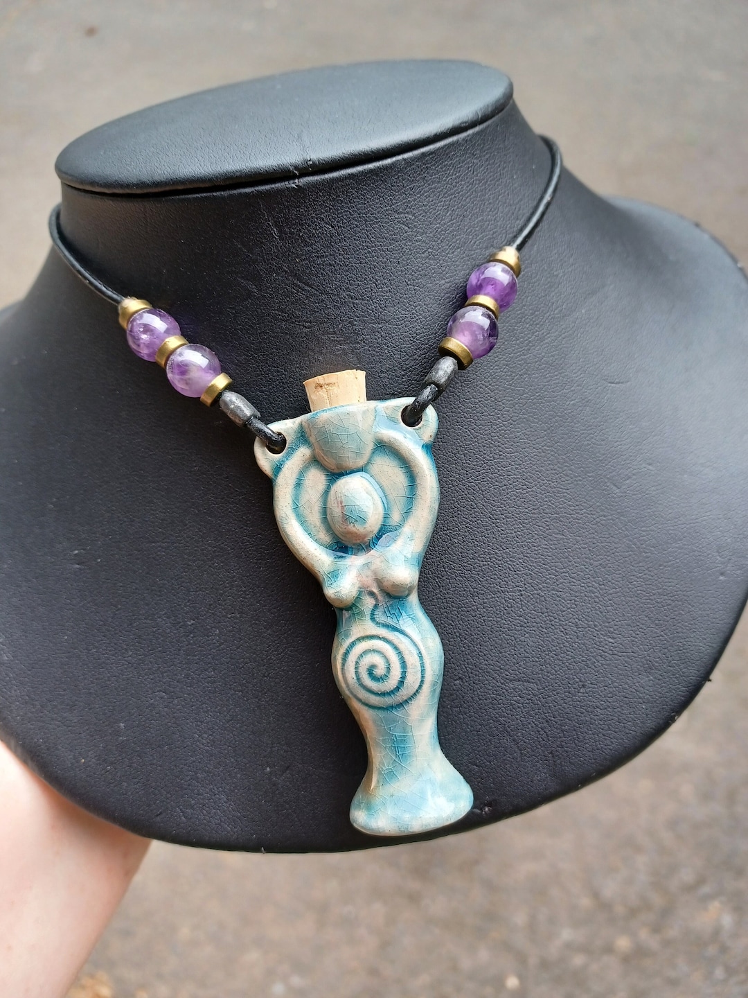 Goddess Potion Bottle, Mother Goddess, Spiral Goddess, Amphora Vessel ...
