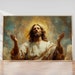 Jesus Blessing, Jesus Portrait, Jesus Oil Painting, Peaceful Expression ...