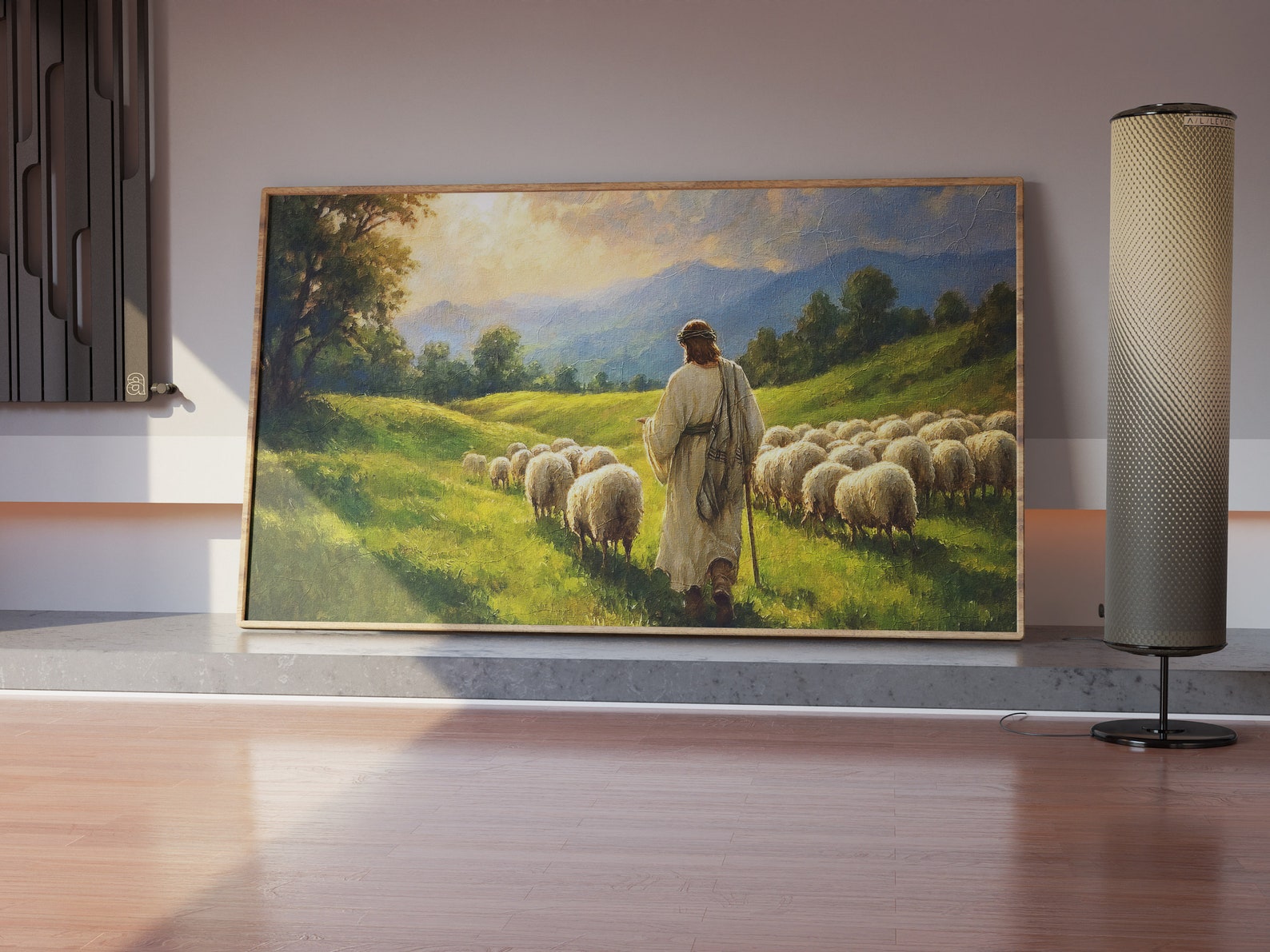 Jesus Shepherd Painting: Christian Pastoral Art (digital Download) - Etsy