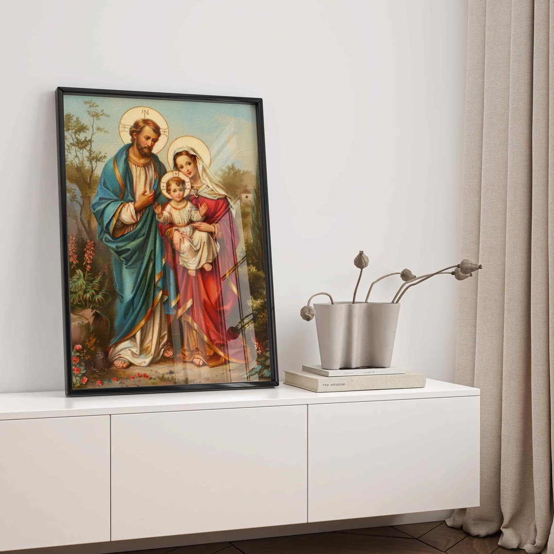 Sacred Family, Holy Family, Image of the Holy Family Oil Painting ...