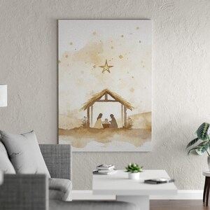 Nativity Star, Nativity Scene | Image of the Holy Family | Oil Painting ...