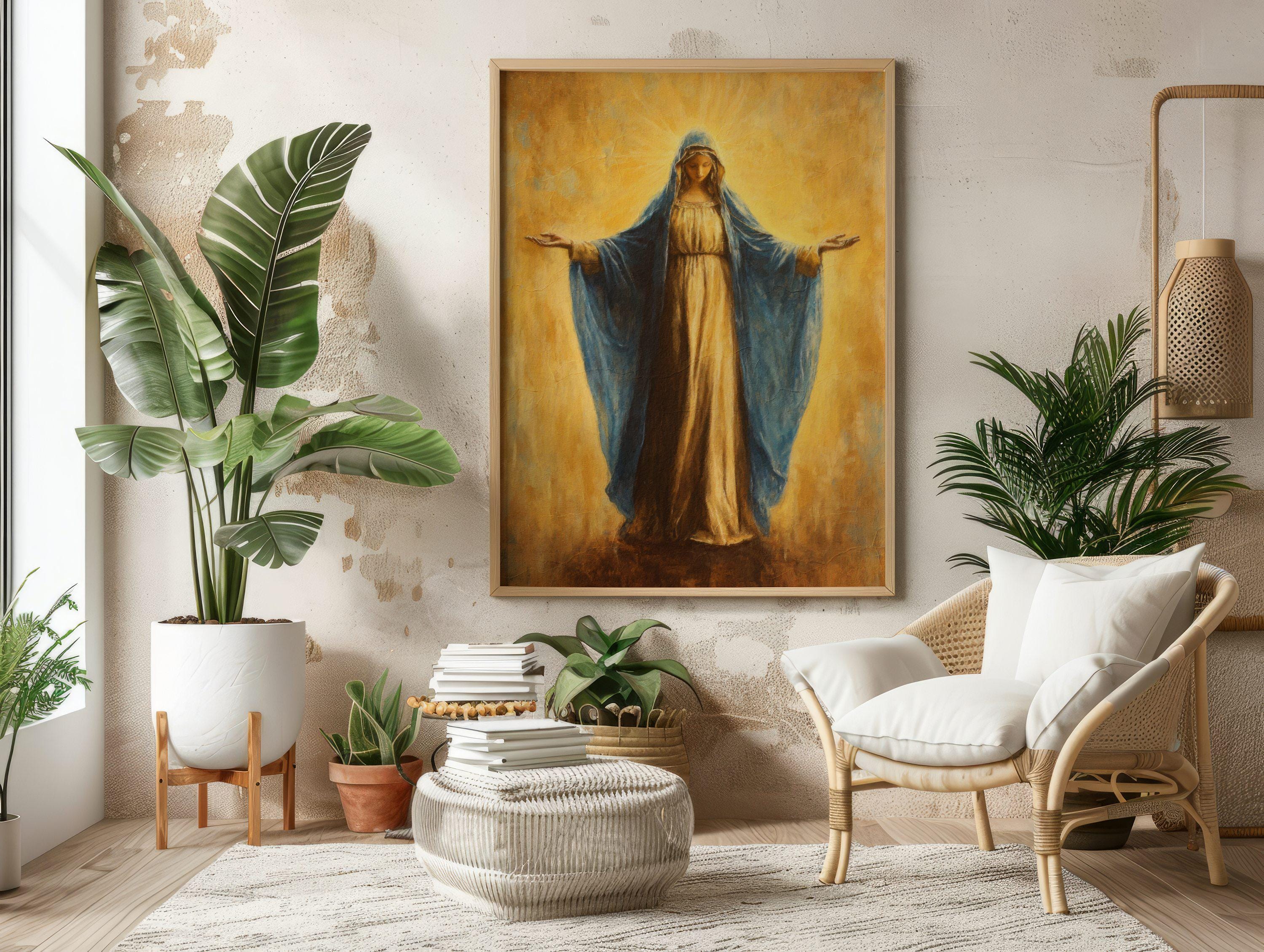 Virgin Mary Immaculate Conception Art Print: Catholic Home Decor ...