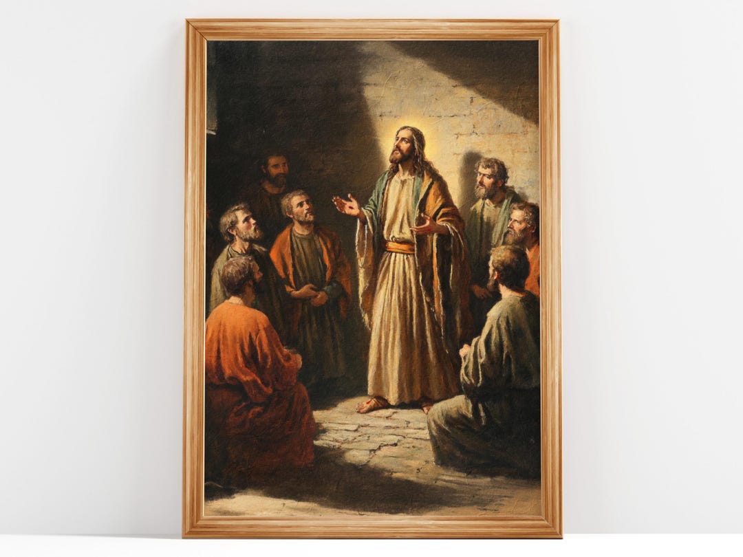 The Great Commission Art Print, Biblical Christian Wall Art, Last ...