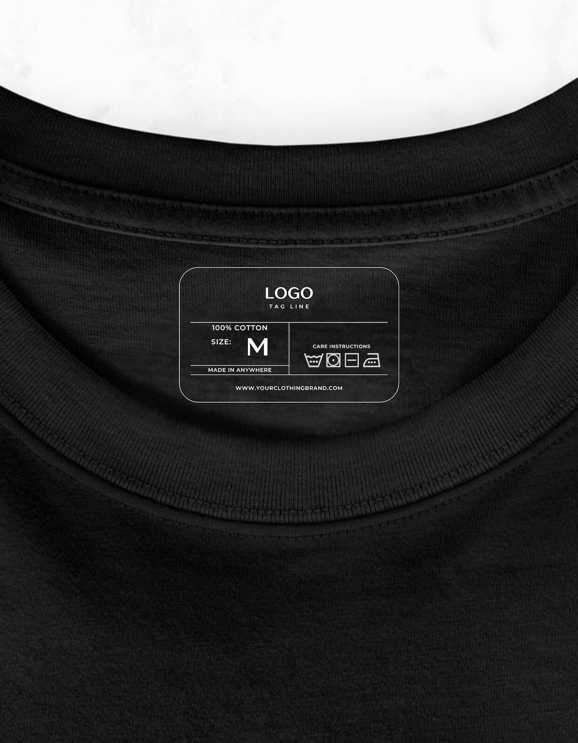 Clothing Neck Label Template: Custom DIY Canva File (digital Download ...