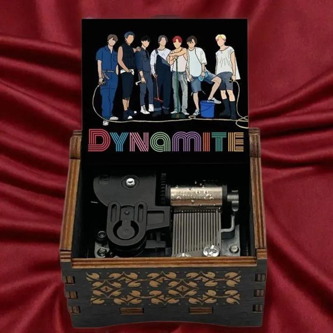 Nice Gift Ideas Popular BTS Dynamite Music Box- Best Fans Gift - Etsy
