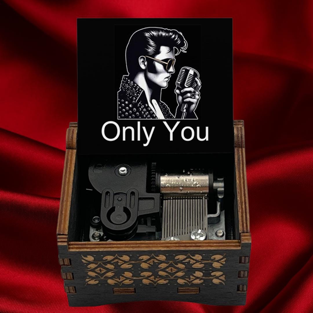 Elvis Presley Music Box - "only You" Song - Birch Wood - Etsy UK