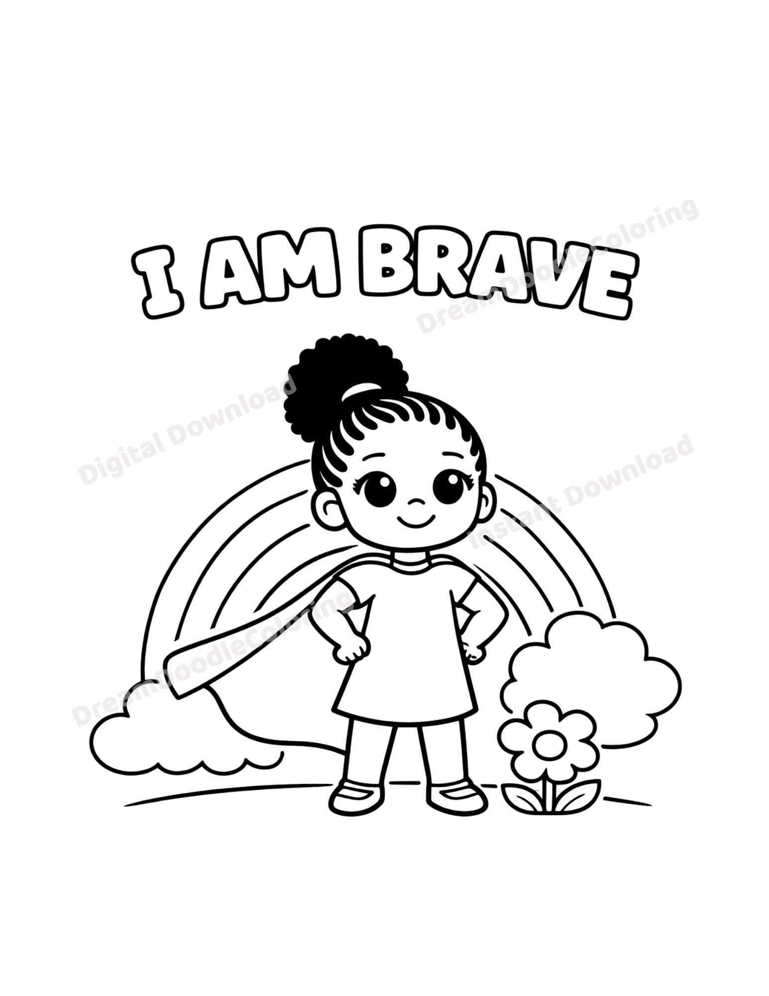 I Love Me Coloring Book for Kids | Printable Affirmation Coloring Pages ...