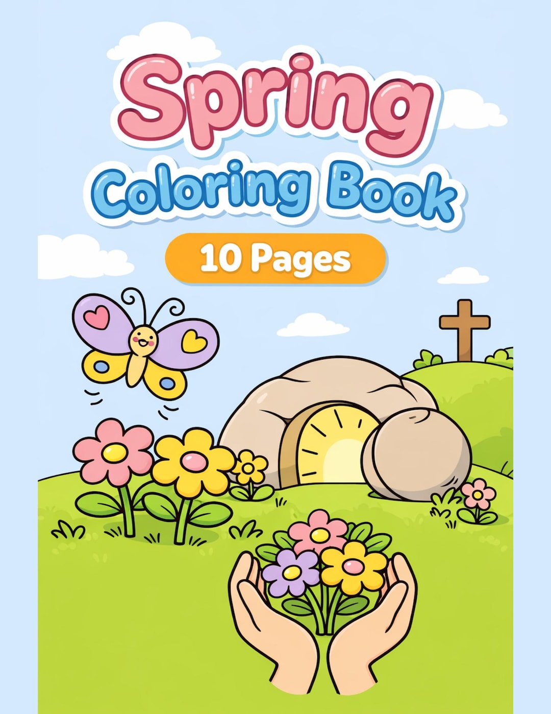 Spring Coloring Book for Kids | Easter Christian Coloring Pages ...