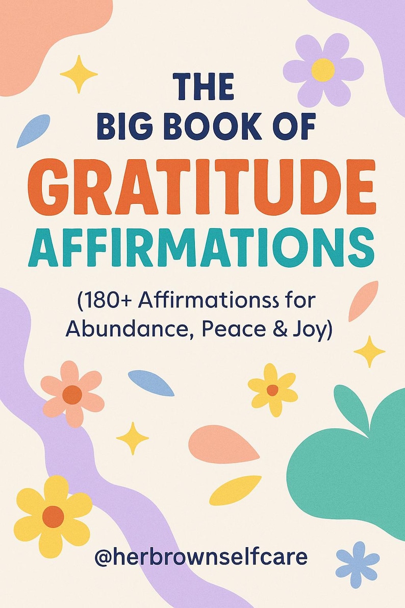Gratitude Affirmations Printable PDF 180+ | Manifestation Journal ...