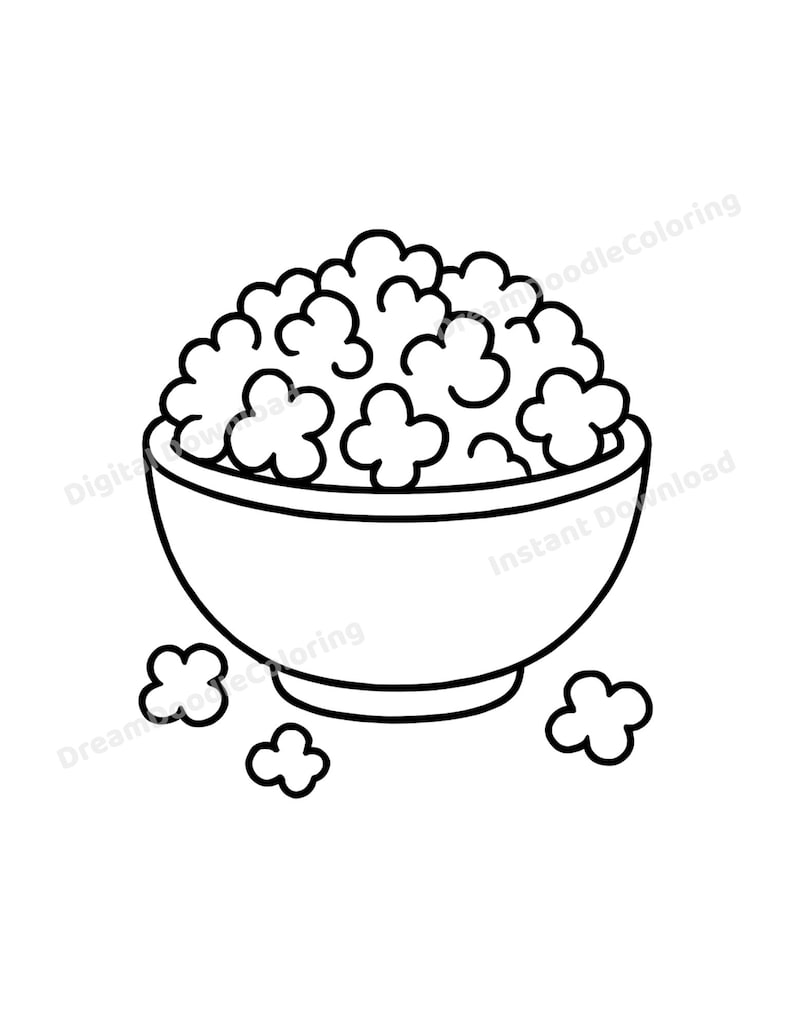Comfort Food Coloring Book, Cozy Snacks, Stress Relief Pages (PDF PNG ...