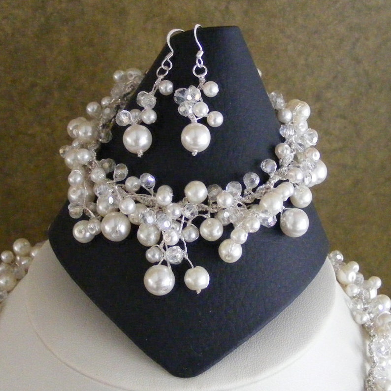 Pearl Bridal Jewelry Set | Etsy
