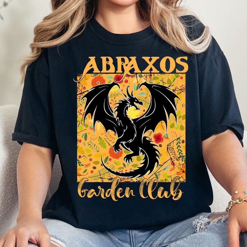 Abraxos Flower Garden Club PNG SVG, Throne of Glass Floral Design ...