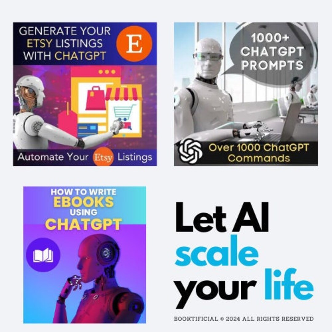 PLR Product AI Assistant: Chat-gpt Bundle 1000 Prompts, Etsy Listing ...