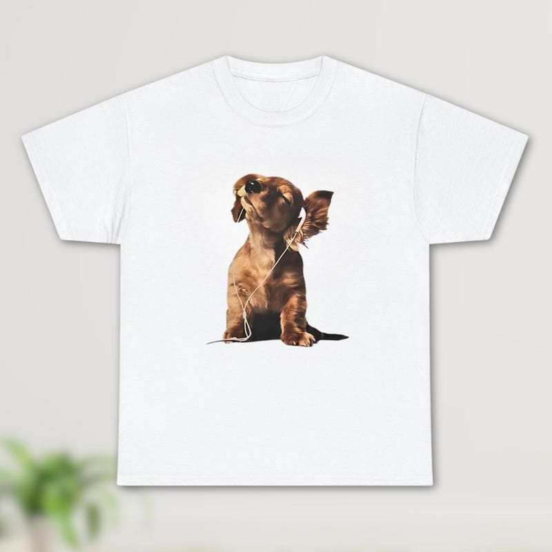 Dog and Headphone - Etsy