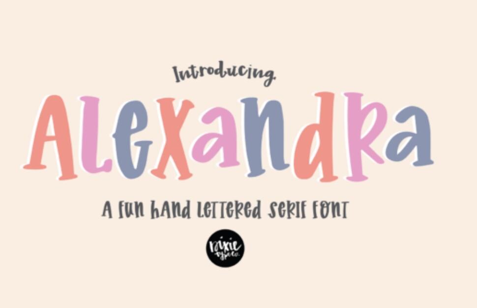 Alexandra Font, Script Font, Handwritten Font, Cursive Font, Signature ...
