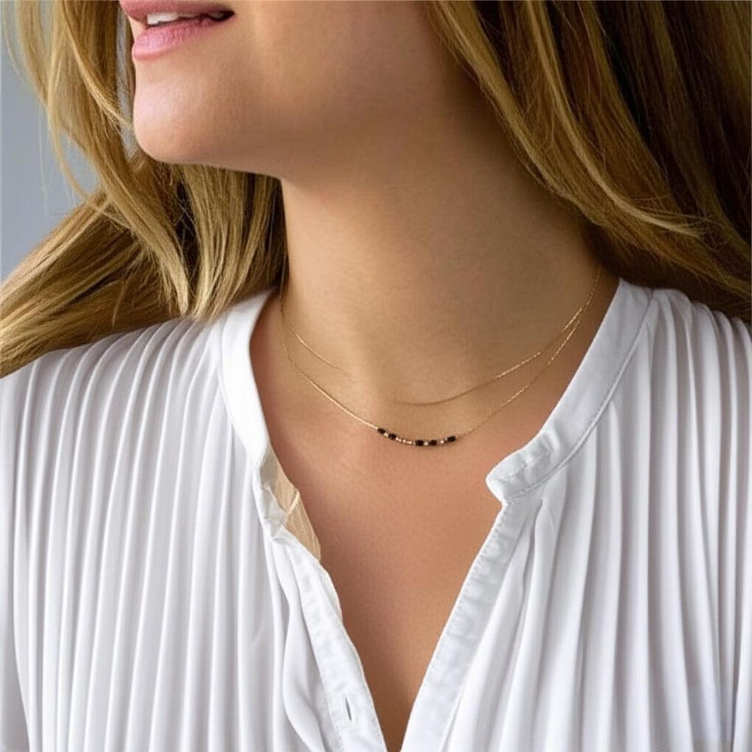 Custom Gold Morse Code Necklace, Secret Message, Personalized ...