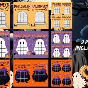 Jeu De Tic-tac-toe Halloween à Imprimer | Activité Effrayante Et ...
