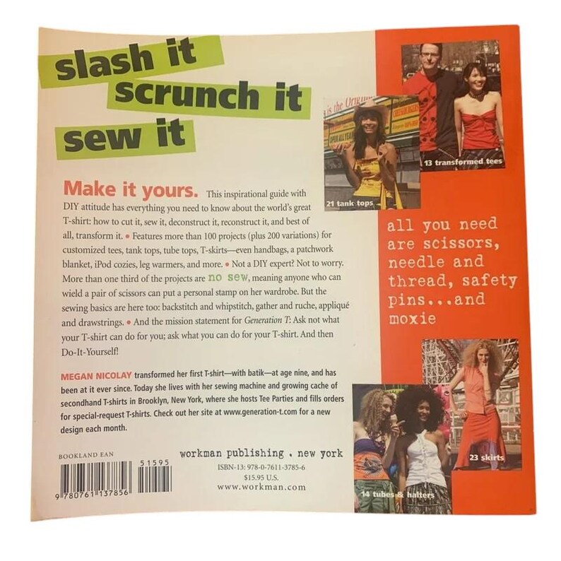 Generation T 108 Ways to Transform a T-shirt - Paperback Book - Etsy