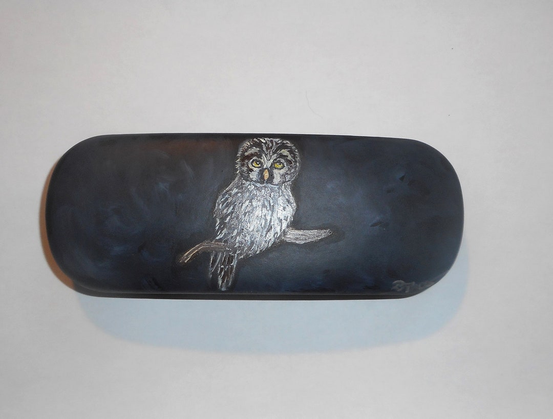 Owl Bird Eyeglass Case, Eyeglasses Holder, Eyewear Storage, Bird Lover ...