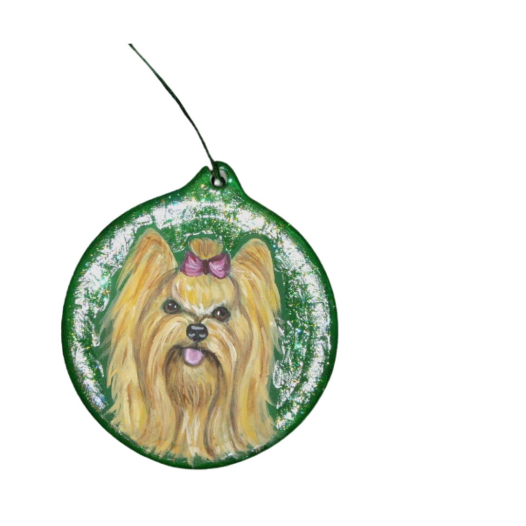 Yorkshire Terrier Yorkie Dog Christmas Ornament, Christmas Decoration ...