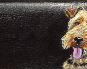 German Shepherd Dog Wallet for Women Hand Painted Leather - Etsy