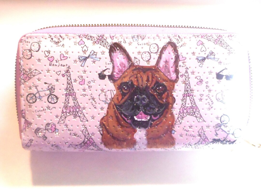 French Bulldog Dog Wallet for Women, Hand Painted Dog Mom Gift - Etsy