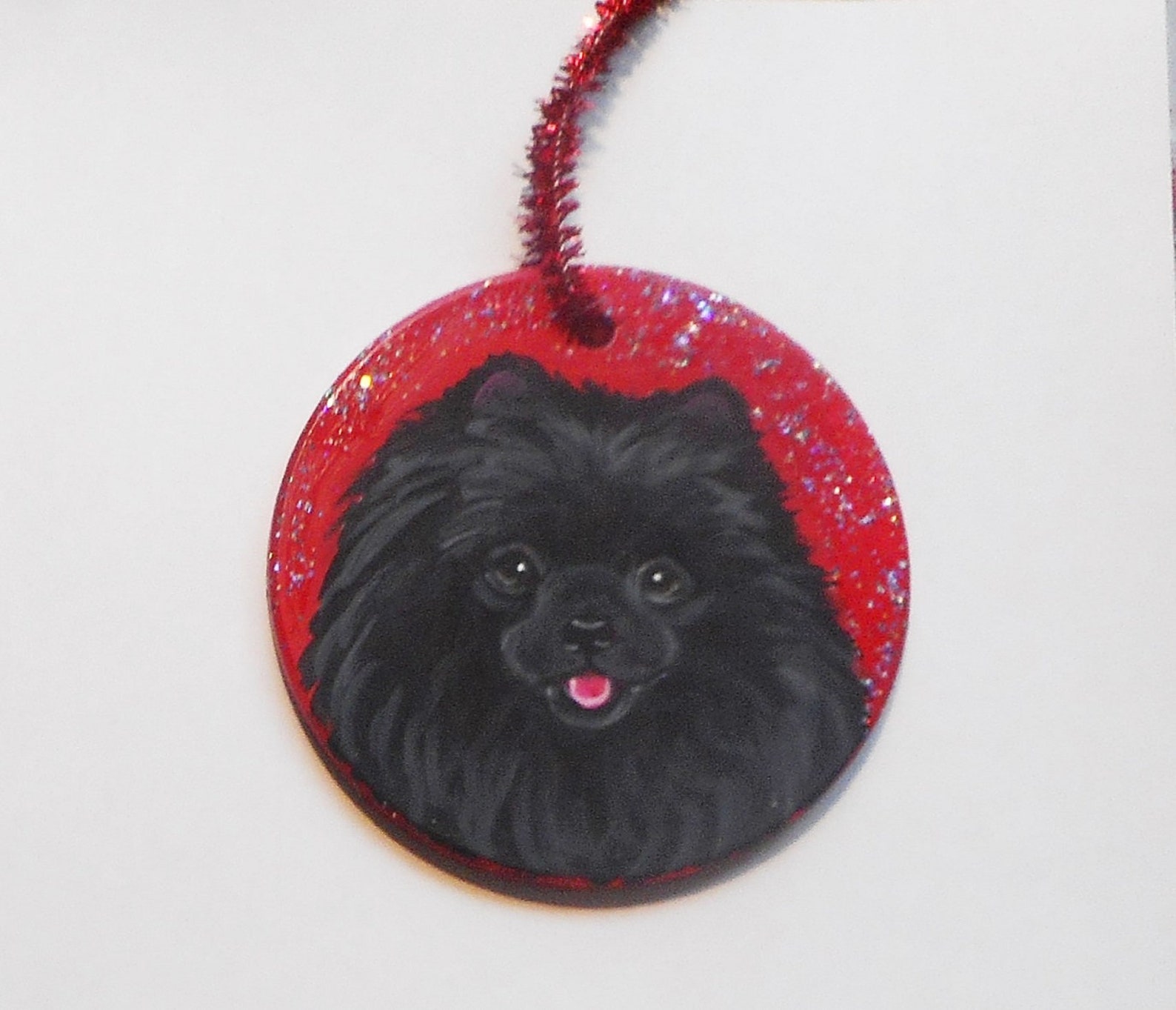 Pomeranian Dog Christmas Ornament Decoration Custom Hand - Etsy