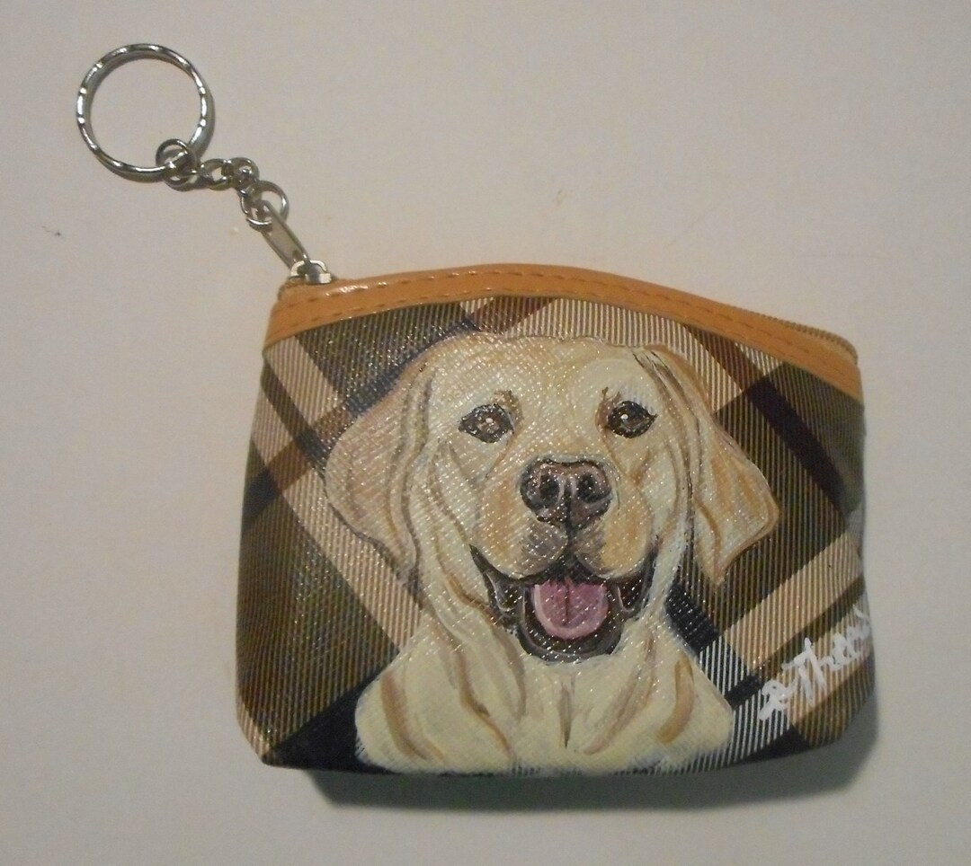 Yellow Labrador Retriever Dog Portrait Coin Purse With Key - Etsy