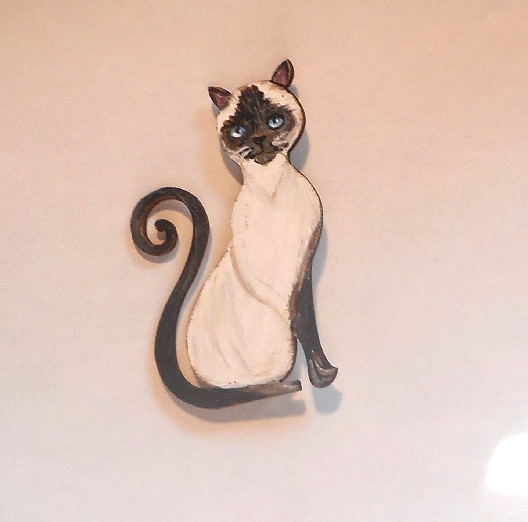 Siamese Cat Pin, Siamese Cat Brooch, Handmade Jewelry, Cat Lovers Gift ...