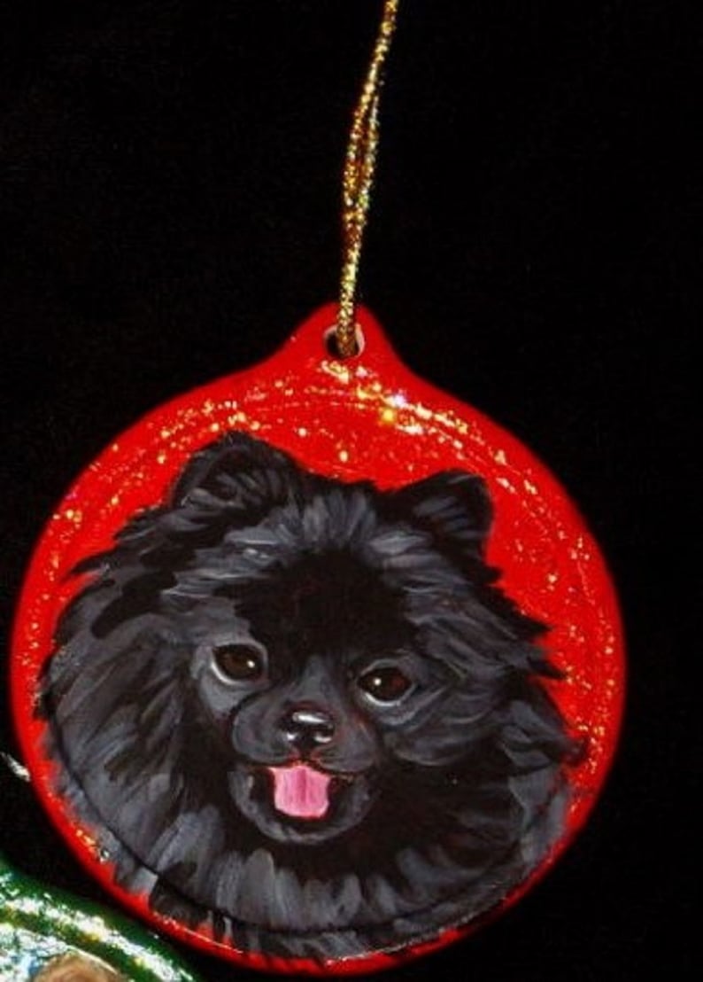 Pomeranian Dog Christmas Ornament Decoration Custom Hand | Etsy