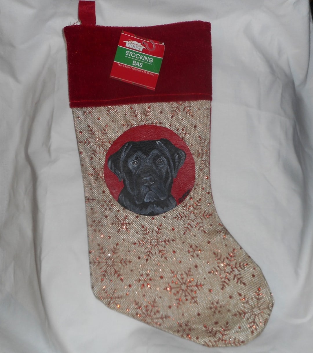 Labrador Retriever Dog Christmas Gift Stocking, Dog Christmas ...
