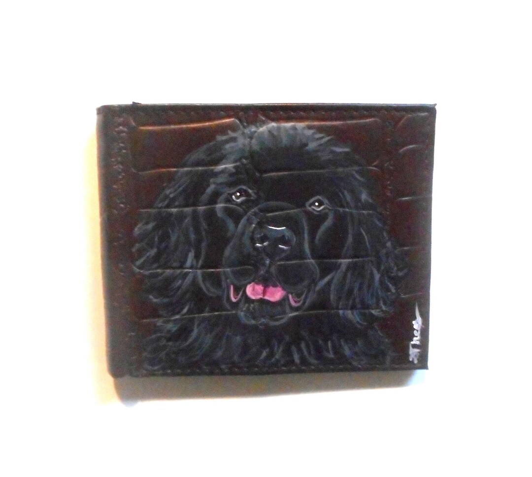 Newfoundland Dog Wallet for Men, Leather Wallet, Dog Lover Gift - Etsy