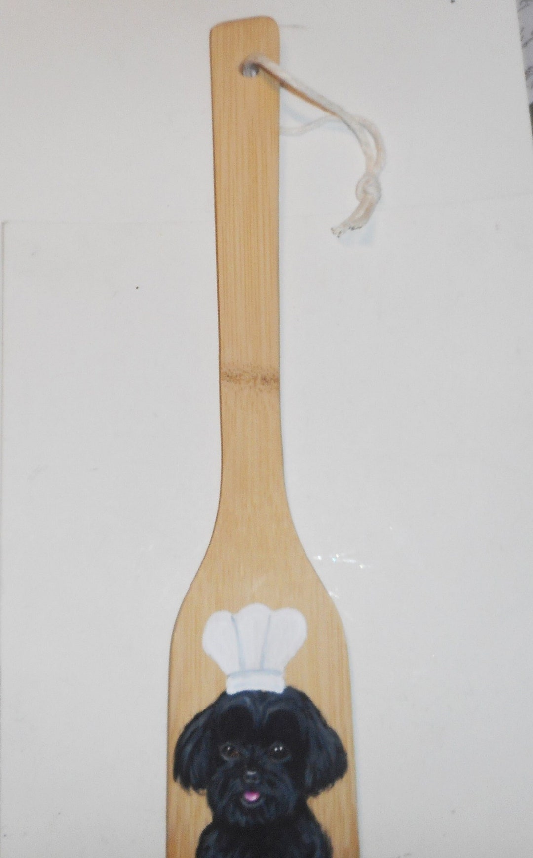 Shih Tzu Dog Chef Wood Spoon, Kitchen Decor, Hand Painted, Dog Lover ...